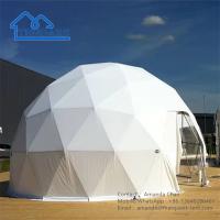China Custom Luxury Hotel Dome Tent 6m Diameter Galvanized Steel Frame PVC for sale