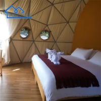 China Custom Size Large Glamping Dome Tent Hotel Style for Family Camping 100km/h Wind Load for sale
