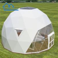 China Custom Luxury Hotel Dome Tent 6m Diameter Galvanized Steel Frame PVC for sale