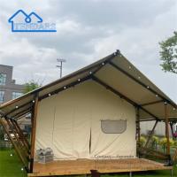 China 5x9m Luxury Safari Lodge Tent - Waterproof Glamping Hotel Tent with 10-Year Lifespan and 88km/h Wind Resistance for sale