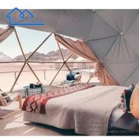 China Waterproof Glamping Geodesic Eco Dome Tent 850gsm PVC Steel Frame 120km/h Wind Load for sale
