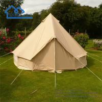 China Waterproof Cotton Canvas Bell Tent 3m 4m 5m 6m Outdoor Camping Glamping Luxury for sale