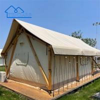 China 5x9m Luxury Safari Lodge Tent - Waterproof Glamping Hotel Tent with 10-Year Lifespan and 88km/h Wind Resistance for sale