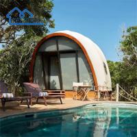China PVDF Cover Resort Shell Glamping Tent 4x6m Outdoor Camping Tent with Steel Frame for sale