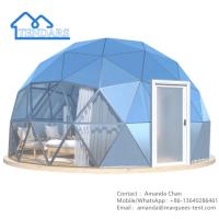 China Outdoor Aluminum Dome House Glass Tent for Glamping Hotel 6061-T6 100km/h for sale