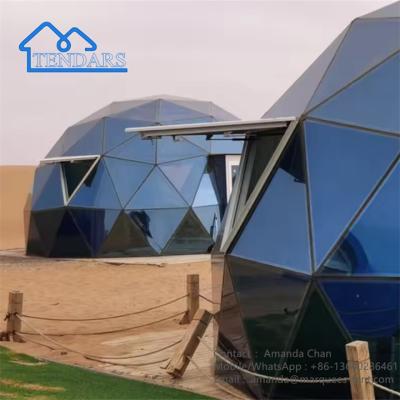 China Outdoor Aluminum Dome House Glass Tent for Glamping Hotel 6061-T6 100km/h for sale