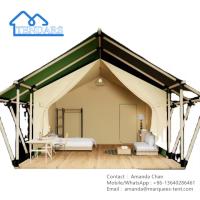 China 900D Waterproof Safari Camping Tent 5x7m or 5x9m with 80-100km/h Wind Resistance and 8-10 Year Lifespan for sale