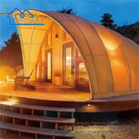 China Long Life Glamping Shell Shape Hotel Tent for Resort Outdoor 150 KM/H Wind for sale