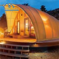China Long Life Glamping Shell Shape Hotel Tent for Resort Outdoor 150 KM/H Wind for sale