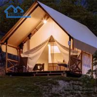 China Factory Outdoor Glamping Safari Tent Canvas 5x9m with Bathroom for House for sale