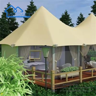 China Outdoor Hot Dip Galvanizing Structure Waterproof Camping Hotel Tent For Resort for sale