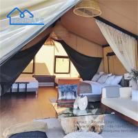 China Luxury Waterproof Safari Tent for Outdoor Camping Hotel Accommodation 5x7m Custom for sale