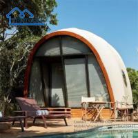 China PVDF Cover Resort Shell Glamping Tent 4x6m Outdoor Camping Tent with Steel Frame for sale