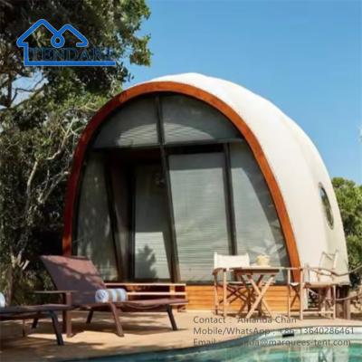 China PVDF Cover Resort Shell Glamping Tent 4x6m Outdoor Camping Tent with Steel Frame for sale