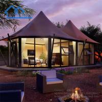 China Luxury Waterproof Camping Hotel Tent Customized for Resort 260C PTFE Membrane for sale