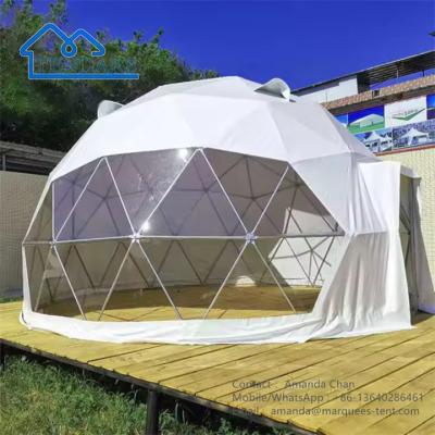 China Winter Igloo Geodesic Dome Tent Hotel Glamping Outdoor 4m-10m Diameter Q235 Steel Frame for sale