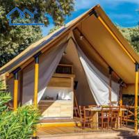 China Luxury Waterproof Safari Tent for Outdoor Camping Hotel Accommodation 5x7m Custom for sale