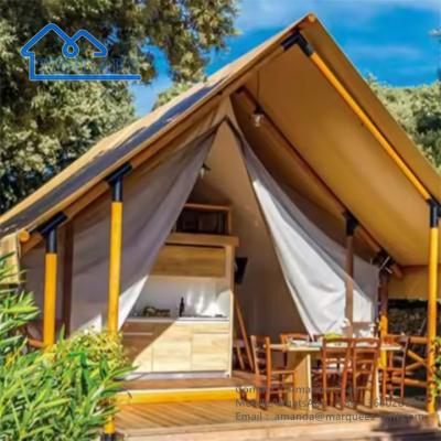 China Luxury Waterproof Safari Tent for Outdoor Camping Hotel Accommodation 5x7m Custom for sale