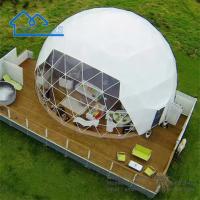 China Winter Igloo Geodesic Dome Tent Hotel Glamping Outdoor 4m-10m Diameter Q235 Steel Frame for sale