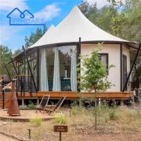 China Luxury Waterproof Camping Hotel Tent Customized for Resort 260C PTFE Membrane for sale