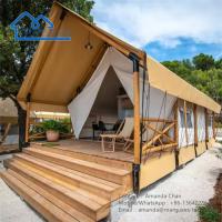 China Hotel Canvas Tent Safari Tent for Outdoor Camping Glamping 5x7m Custom for sale