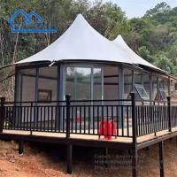 China Luxury Waterproof Camping Hotel Tent Customized for Resort 260C PTFE Membrane for sale