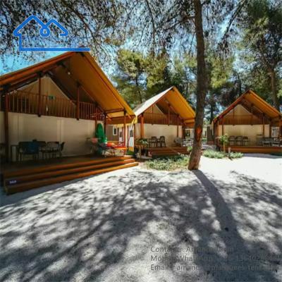 China Hotel Canvas Tent Safari Tent for Outdoor Camping Glamping 5x7m Custom for sale