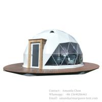 China Custom Glass Geodesic Dome Tent 5m-50m Diameter with 8+ Year Lifespan for Glamping Hotels and Resorts for sale