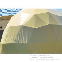 China Custom 6x6m Luxury Resort Tent for Glamping Hotels White or Customized Color for sale