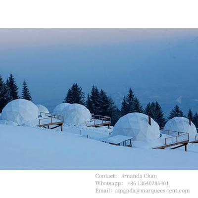 China Yuntu Geodesic Dome Tent 6m Diameter Clear PVC Glamping Resort House for Outdoor Luxury Living for sale