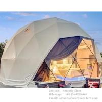 China Customized Glamping Dome Tent 10m to 50m Diameter Aluminum Steel Frame Outdoor Glass Dome for sale