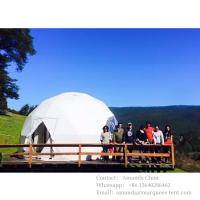 China Customized Glamping Dome Tent 10m to 50m Diameter Aluminum Steel Frame Outdoor Glass Dome for sale