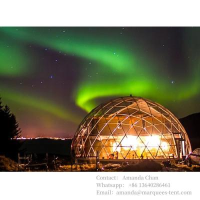 China 6m 650g Glamping Hotel Tent Steel Q235 Frame PVC Roof Party Garden Tent for sale