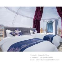 China Custom Size Outdoor Geodesic Dome Tent 5m to 50m Diameter Steel Frame Camping for sale
