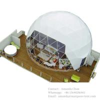 China Custom Size Outdoor Geodesic Dome Tent 5m to 50m Diameter Steel Frame Camping for sale