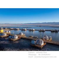 China Custom Logo Geodesic Glamping Dome Tent - 13 Sizes 3m to 50m, 120 km/h Windload & 75kg/sqm Snowload for sale