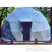 China Custom Large Glamping Dome Tent 5m to 50m Diameter Galvanized Steel Frame for sale
