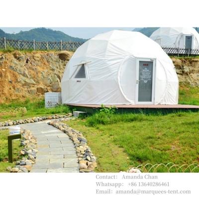 China Custom Geodesic Dome Tent 2.5x2.3m with Bathroom - 15-Year Lifespan, Level 12 Wind Resistance for Glamping Hotels for sale