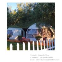 China Customized Luxury Dome House Glamping Tent with Bathroom Steel Frame 120km/h Wind Resistance for sale