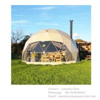 China Economical Customized Outdoor Hotel Luxury Dome House Glamping Round Dome Tent 100kmh Wind Load for sale