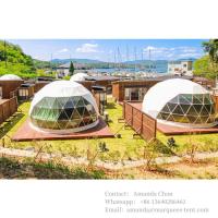China Customized Luxury Hotel Dome Glamping Tent 3m-50m Waterproof PVDF Membrane Outdoor Resort Tensile Structure for sale