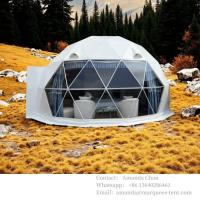 China Customized Luxury Hotel Dome Glamping Tent 3m-50m Waterproof PVDF Membrane Outdoor Resort Tensile Structure for sale