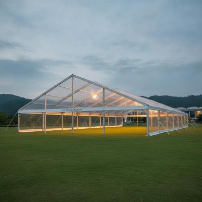 China Fire-Retardant Wide Party Marquee Tents Extruded Aluminum Alloy Frame PVC Canopy Shelter Structure for sale