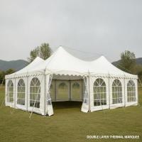 China Wind-Resistant Premium Party Marquee Tents Extruded Aluminum Alloy Frame Reinforced Structure Canopy for sale