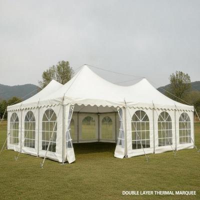 China Wind-Resistant Premium Party Marquee Tents Extruded Aluminum Alloy Frame Reinforced Structure Canopy for sale