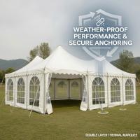 China Fashion-Show Party Marquee Tents A-Frame Waterproof Elegant Oval Runway Design Canopy Structure for sale