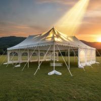 China Trade-Show Event Party Marquee Tents A-Frame Waterproof Elegant Oval Canopy Structure for sale