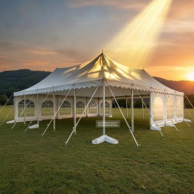 China Trade-Show Event Party Marquee Tents A-Frame Waterproof Elegant Oval Canopy Structure for sale