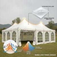 China Exhibition Trade Party Marquee Tents A-Frame Waterproof Elegant Oval Design Show Canopy Structure for sale