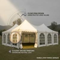 China New-Year-Eve Party Marquee Tents A-Frame Waterproof Elegant Oval Design Canopy Structure for sale